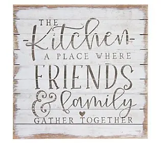 SINCERE SURROUNDINGS Kitchen Friends And Family Wall Art - One-color