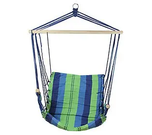 NORTHLIGHT 37' Striped Outdoor Patio Hammock Ch Ir - One-color
