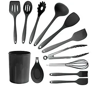 MEGACHEF 12 Piece Silicone Kitchen Utensil Set - One-color