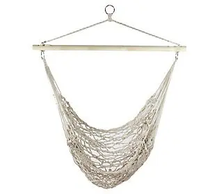 NORTHLIGHT 44' X 39' Cotton Macrame Hammock Cha R - One-color