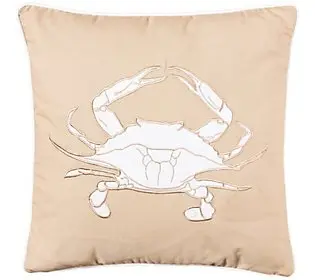 C&F HOME Seaside Crab Pillow - One-color