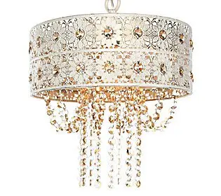 RIVER OF GOODS 12.5' H Jeweled Hanging Lamp - One-color