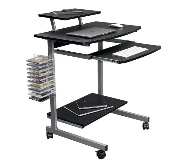 TECHNI MOBILI Compact Computer Cart With Storag E