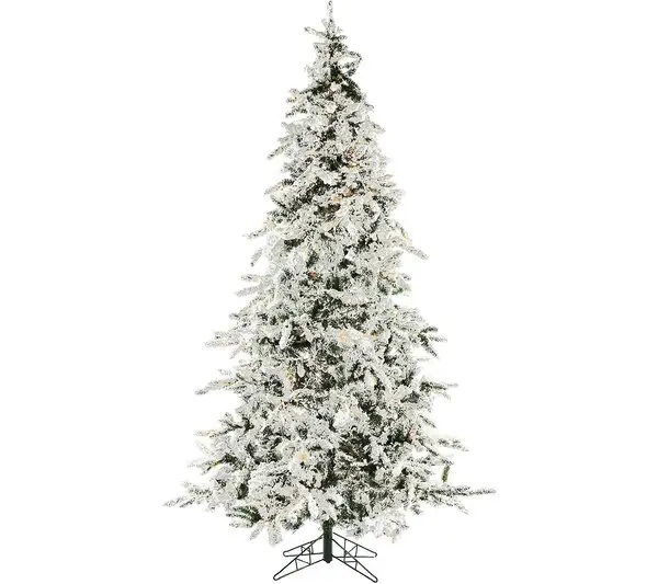 CHRISTMAS TIME 7.5' White Pine Snowy Clear Smar T Prelit Tree - One-color