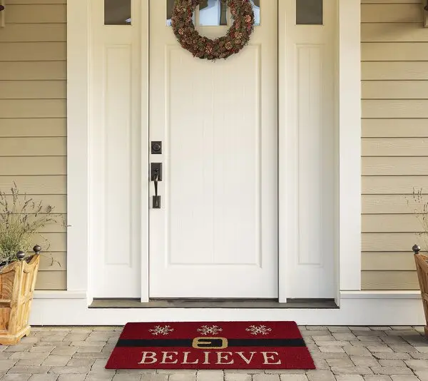 DESIGN IMPORTS Believe Santa Doormat