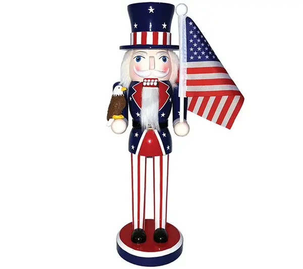 SANTA'S WORKSHOP 14' Stars And Stripes Nutcracker Santa's Wor Kshop - One-color
