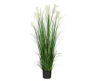 NEARLY NATURAL 4.5' Plum Grass Artificial Plant Green - One-color
