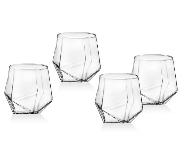 GODINGER Set Of 4 Isla Double Old-fashioned Glasses - One-color