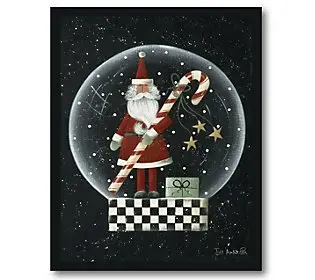 COURTSIDE MARKET Santa With Cane 20x24 Canvas - One-color