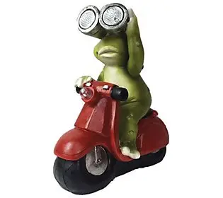 SANTA'S WORKSHOP Swi 8.9' Solar Scooter Frog - One-color