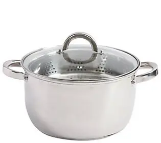 OSTER Sangerfield 6-qt Stainless Steel Casserol E W/ Steamer - Silver