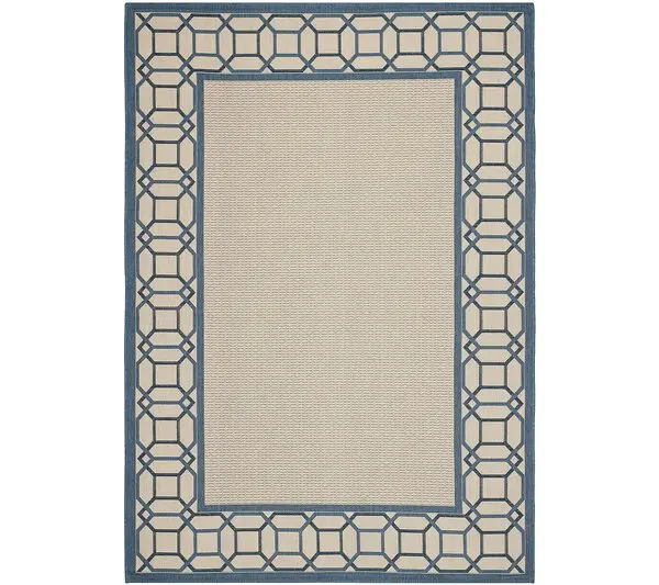 MARTHA STEWART Facet Border 5'-3' X 7'-7' Rug