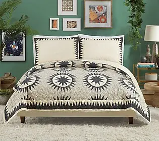 QVC Makers Collective Soleil King 3-piece Quilt Set