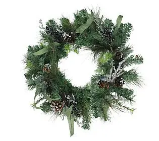 NORTHLIGHT Frosted Wreath