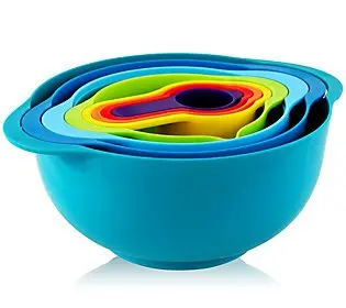 MEGACHEF Stackable Mixing Bowl & Measuring Cup Set