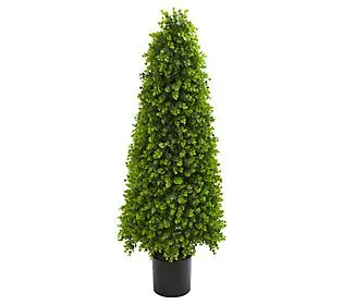 NEARLY NATURAL 4' Eucalyptus Topiary Artificial Tree - One-color