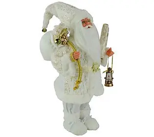 NORTHLIGHT 12' Standing Santa Figure Dressed In White