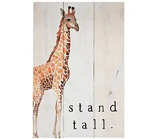 SINCERE SURROUNDINGS Stand Tall Giraffe Rustic Pallet Sincere Sur Roundings - One-color