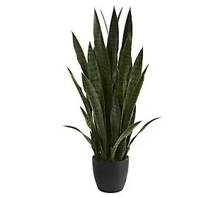 NEARLY NATURAL 38in. Sansevieria Artificial Pl Ant - One-color