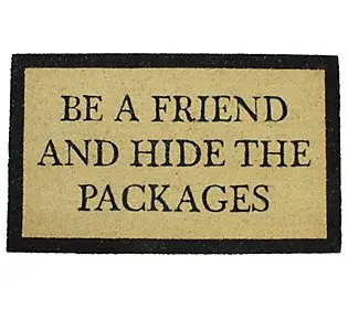 NORTHLIGHT Rectangular 'hide Packages' Doormat 8' X 30 - One-color