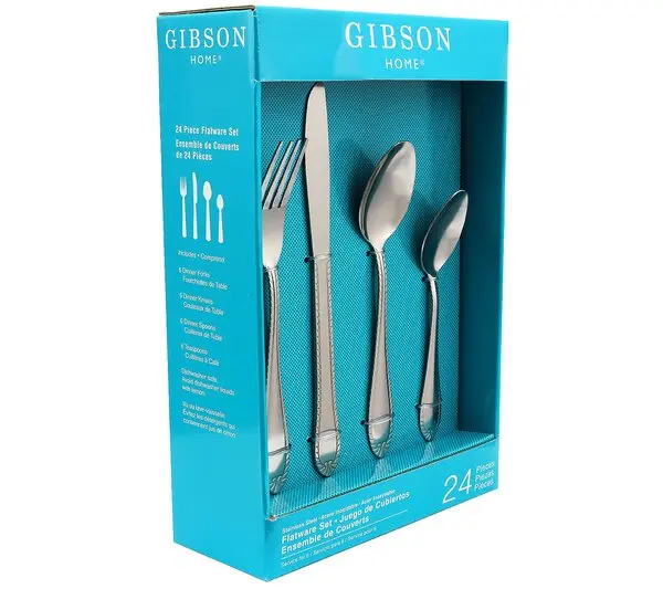 Gibson Home New Wilmington 24 Piece Flatware Se T - One-color