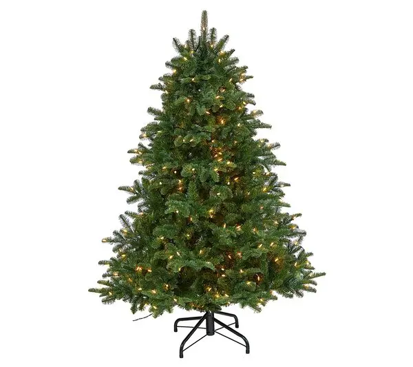 NEARLY NATURAL 5' South Carolina Spruce Tree W/ 300 Lights - One-color