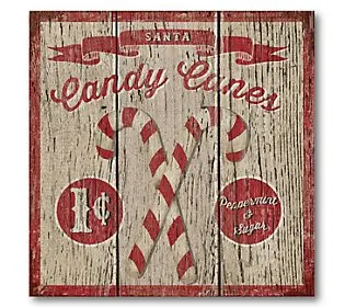 COURTSIDE MARKET Candy Cane Frosted 16x16 Canva S - One-color