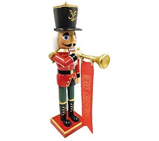 SANTA'S WORKSHOP Sw 14' Bugling Merry Christmas Nutcracker