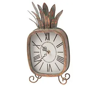 FORESIDE HOME & GARDEN Pineapple Clock - One-color
