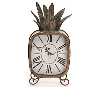 FORESIDE HOME & GARDEN Pineapple Clock