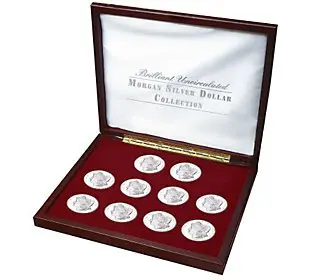AMERICAN COIN TREASURES Brilliant Uncirculated Morgan Silver Dollar Col Ection - One-color