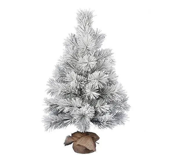 VICKERMAN 36' Frosted Beckett Pine Tree - One-color