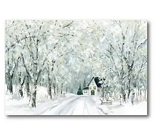 COURTSIDE MARKET Winter Wonderland 12' X 18' Ca Nvas Wall Art - One-color