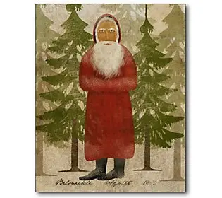 COURTSIDE MARKET Santa In The Pines 20' X 24' C Anvas - One-color