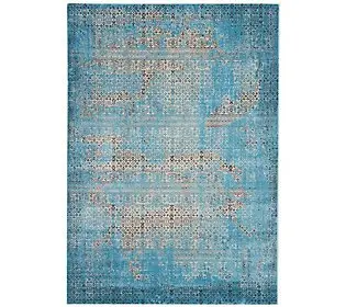 NOURISON HOME Karma Blue 6'7' X 9'6' Area Rug - One-color