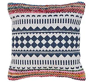 OX BAY TRADING CO. Ox Bay Globally Inspired Chindi Throw Pillow - One-color