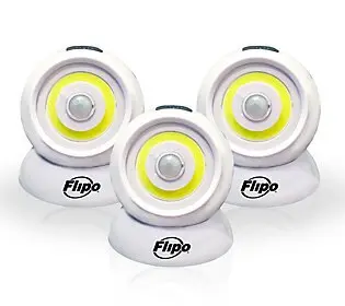 FLIPO Revolution Motion Sensing Cob Led Spotlight 3 P Ack - One-color
