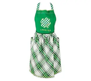DESIGN IMPORTS Lucky Clover Embellished Apron - One-color