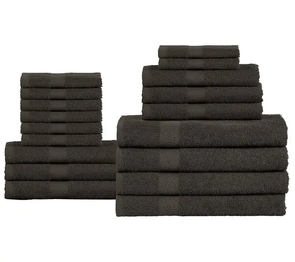 SUPERIOR Cotton Absorbent 18-piece Towel Set - One-color