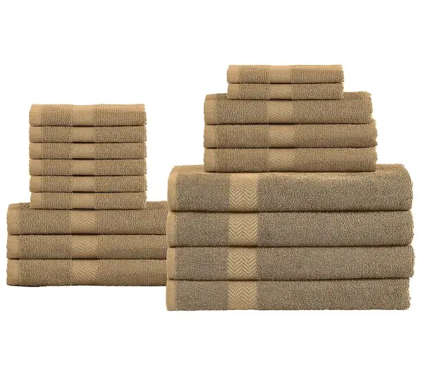 SUPERIOR Cotton Absorbent 18-piece Towel Set