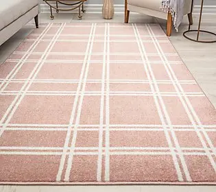 ISAAC MIZRAHI LIVE! Isaac Mizrahi Jaxon Pink Plaid 8' X 10' Area Ru G - One-color