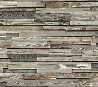 NEXTWALL Reclaimed Wood Plank Peel And Stick Wa Llpaper Roll - One-color