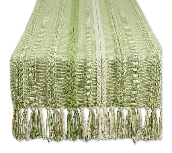 DESIGN IMPORTS Braided Stripe Table Runner 15x7 - One-color