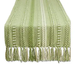 DESIGN IMPORTS Braided Stripe Table Runner 15x1 08 - One-color