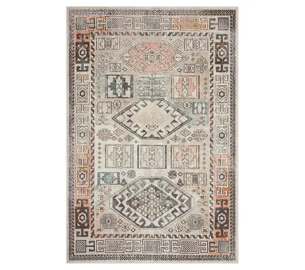 OX BAY TRADING CO. Ox Bay Traditional Southwestern Indoor Outdoor Rug, 5' X 7 - One-color