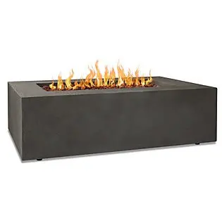 REAL FLAME Baltic Rectangle Natural Gas Fire Ta Le