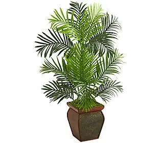 NEARLY NATURAL 3' Paradise Palm Tree In Planter Nearly Natu Ral - One-color