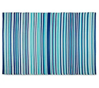 OX BAY TRADING CO. Design Imports Multi Tone Stripe Outdoor Rug 4' X 6 - One-color