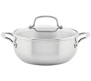 KITCHENAID Stainless Steel 4-qt Casserole With - Silver
