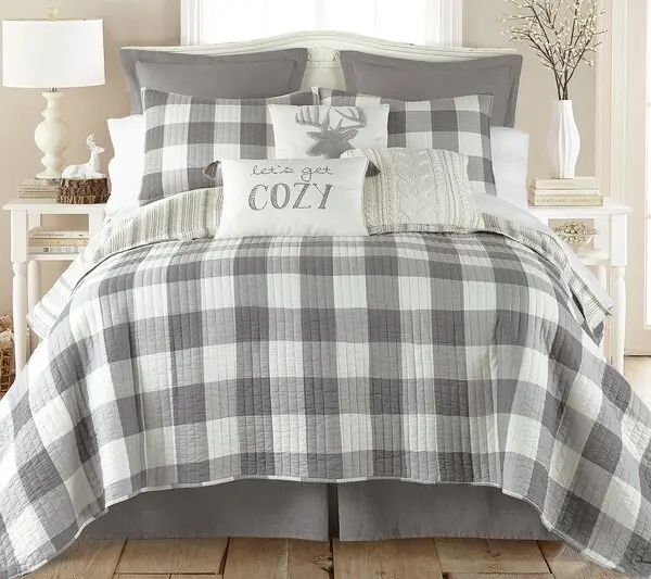 LEVTEX HOME Camden Twin Quilt Set By - One-color